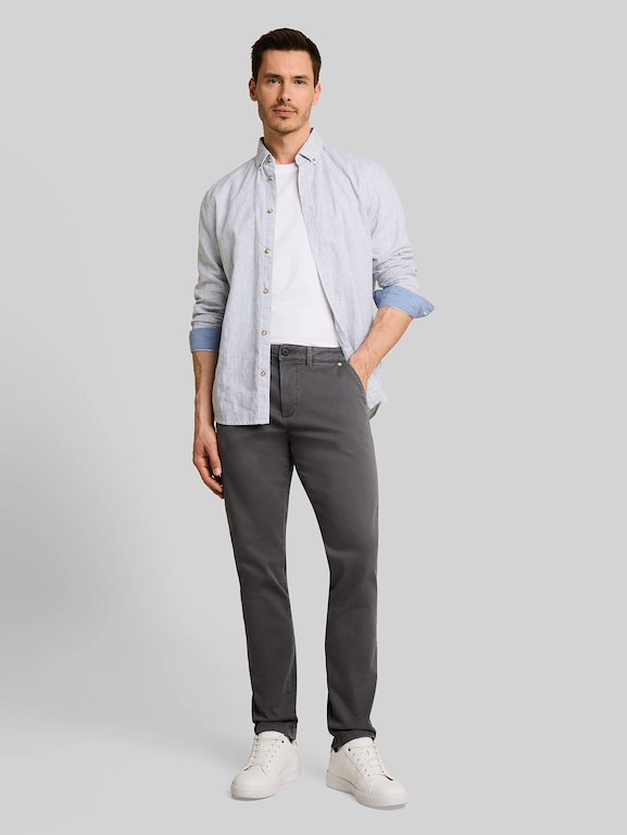 SIMON SLIM Čino pantalone ispranog izgleda