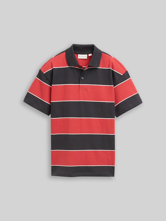 Polo majica od pamučnog žerseja oversized kroja