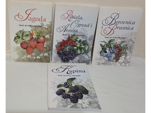 Komplet 4 knjige - Jagodasto voće - Evica Mratinić