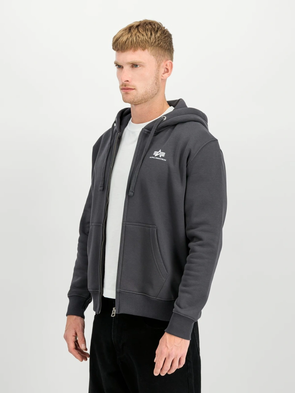 ALPHA INDUSTRIES DUKS ZIP KAPULJAČA SLOGO VGREY