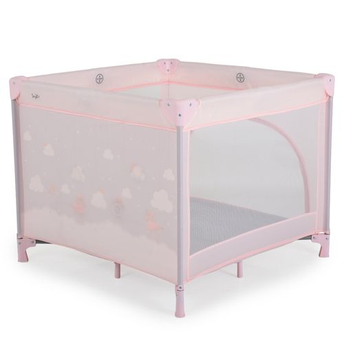 Cangaroo Joyzi ogradica za igru 90 × 90 cm sklopiva, do 15 kg – roze