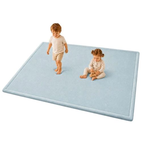 Kinder Home dečiji tepih LOLA sa memorijskom penom 150x200 cm, plava