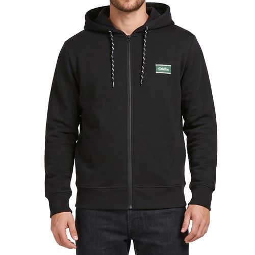 Jack & Jones dukserica sa kapuljačom i rajsferšlusom za muškarce, crna