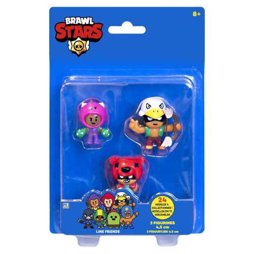 Brawl Stars set 3 kolekcionarske figurice 4,5 cm