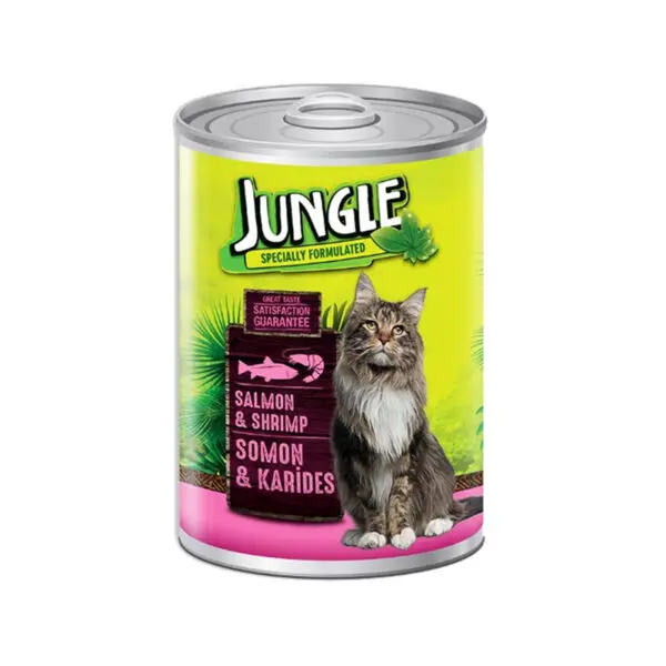 Jungle Konzervirana hrana za mačke, Losos i rak, 415 g
