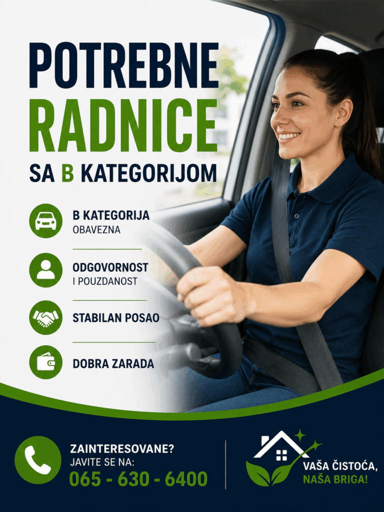 Potrebne radnice sa B kategorijom za kontrolu