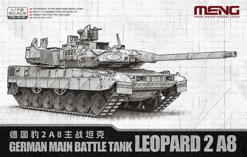 NEW! Meng Model 72012 German MBT Leopard 2A8