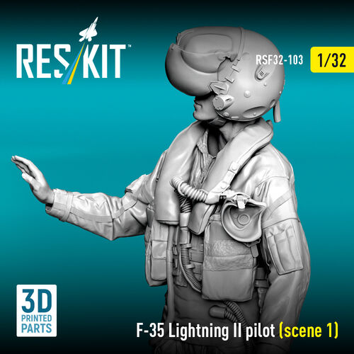 NEW! RES/KIT F32-0103 Lockheed Martin F-35 Lightning II - Pilot Scene 1 (1 Figure / 3D-Printed)