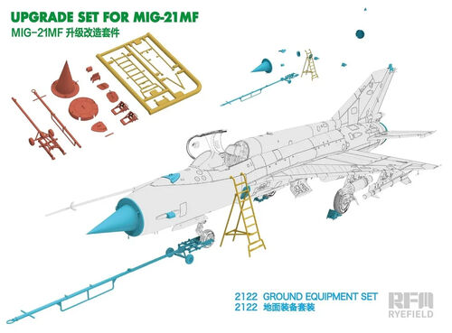 NEW! Rye Field Model RM-2122 MiG-21 MF - Ground Equipment Set (3D-Printed)