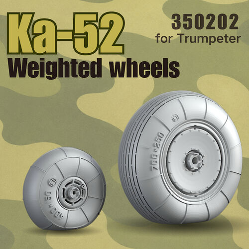 NEW! ROCKIT Studio 350202 Kamov Ka-52 - Weighted Wheels (for Trumpeter Kits / 3D-Printed)