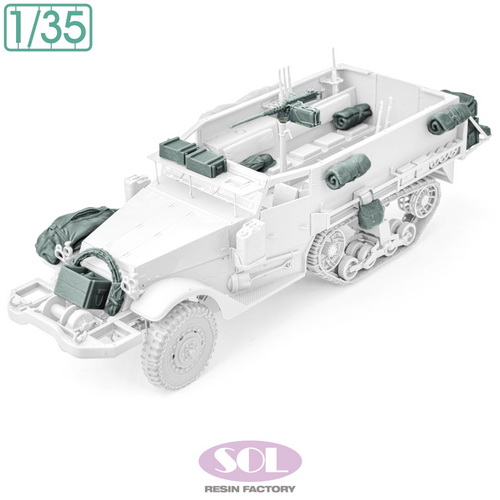 NEW! SOLMODEL MM1080 US WWII M3 - Accessary Set (for Andy's Hobby Kits/ 3D-Printed)