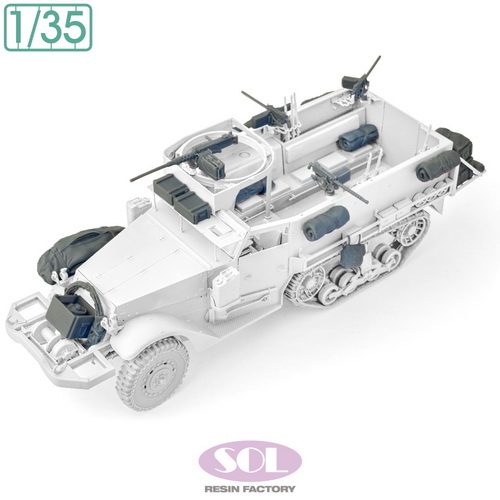 NEW! SOLMODEL MM1081 US WWII M3 A 1 - Accessary Set (for Andy's Hobby Kits/ 3D-Printed)