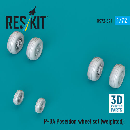 NEW! RES/KIT 72-0591 Boeing P-8 A Poseidon - Weighted Wheel Set (3D-Printed)