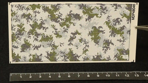 NEW! Metallic Details MDP48046 Modern Camouflage Net (Barracuda-Type) - WINTER Flexible 3D Decal