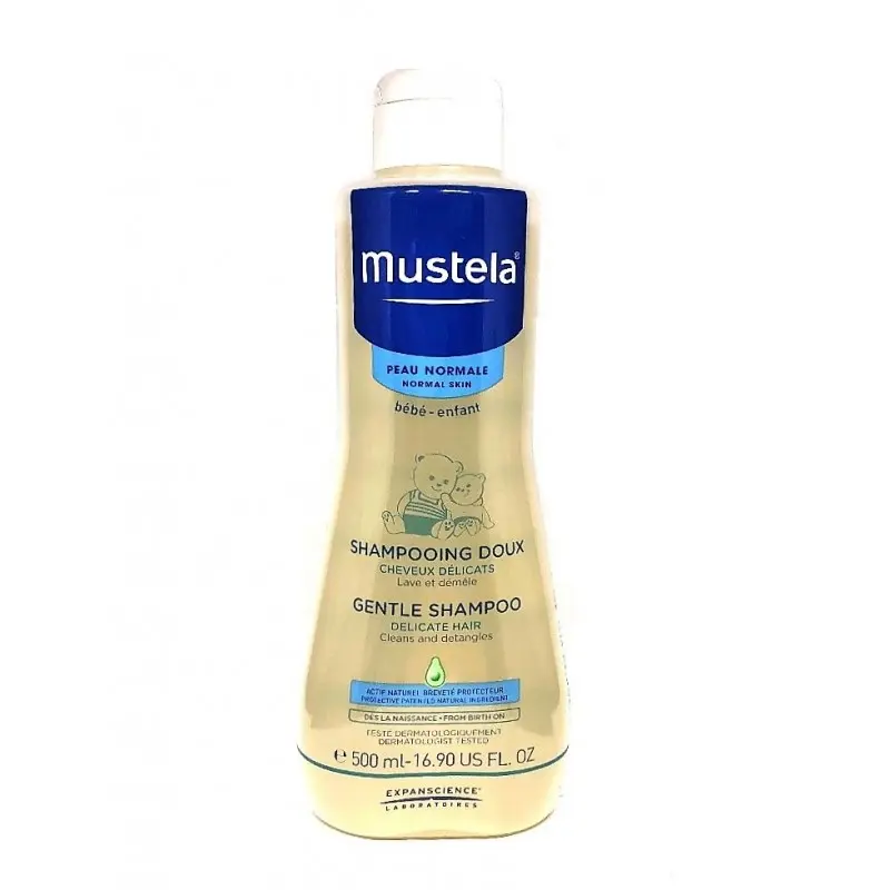 Mustela Nežni šampon za kosu za bebe i decu, 500 ml