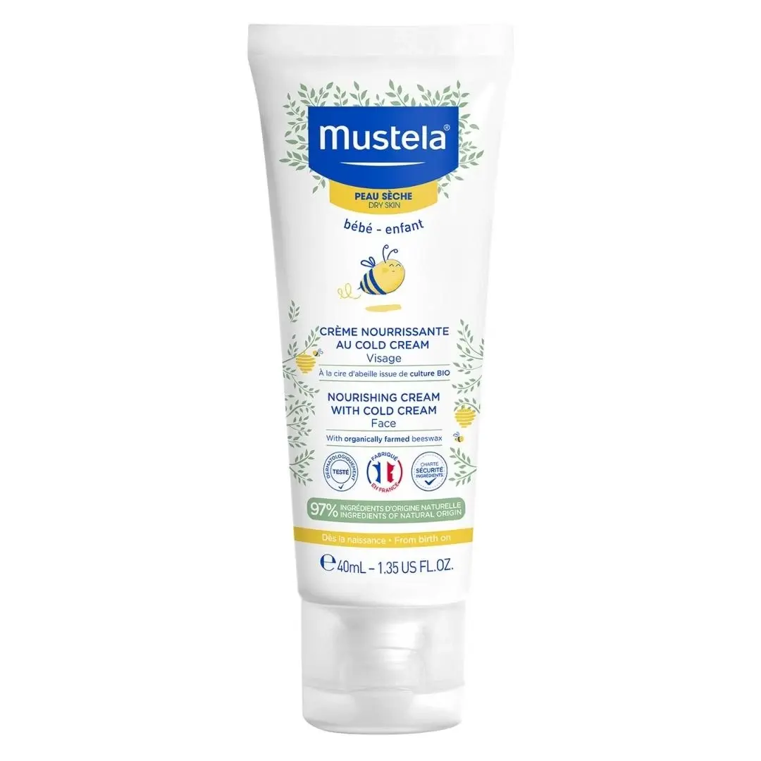 Mustela Hranljiva krema za lice za bebe Cold, 40 ml