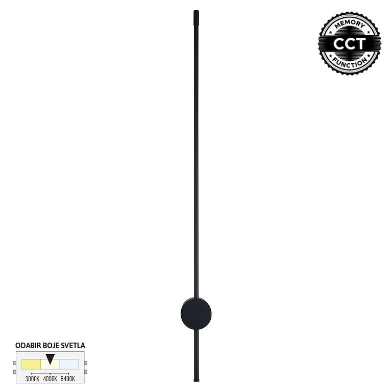 LED zidna lampa F2611-⁠118Z BK CCT