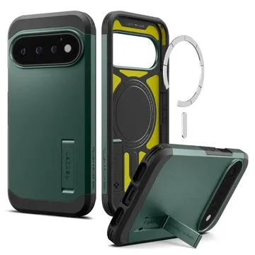 GOOGLE PIXEL 11 PRO SPIGEN TOUGH ARMOR MAG CASE - ABYSS GREEN