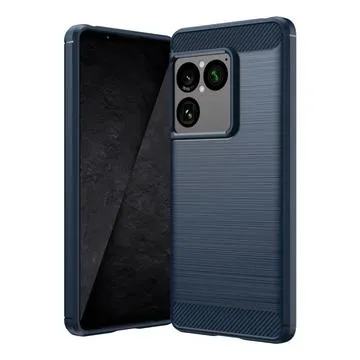 SONY XPERIA 1 VIII BRUSHED TPU CASE - CARBON FIBER - BLUE