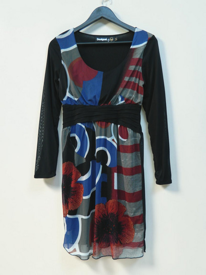 Desigual by Lacroix haljina crna geom print M