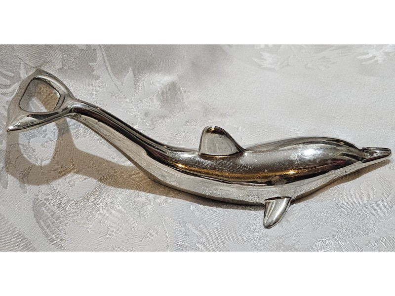 Vintage BMF posrebreni otvarač delfin W.Germany