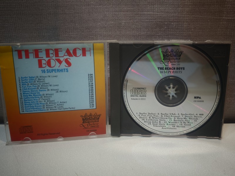 THE BEACH BOYS - 16 SUPERHITS (1988) ROCK POP CD