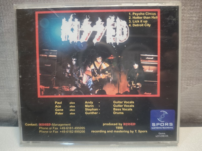 RARITET KISSED LIVE GERMAN PROMO 4 HITS (1998) KISS CD