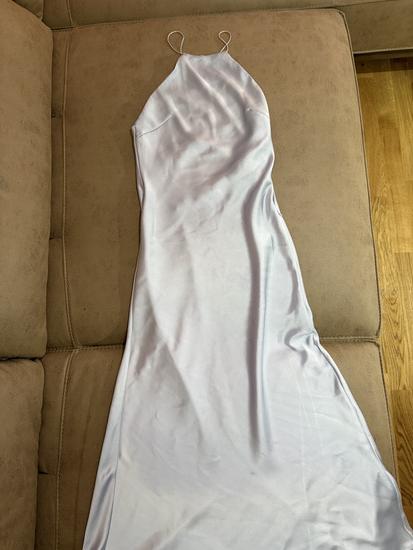 Zara saten haljina sa golim ledjima S