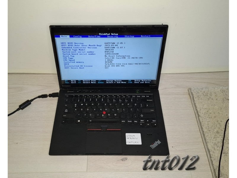 == LENOVO X1 Carbon = i5-3427U = 4Gb = 14 HD+ ==