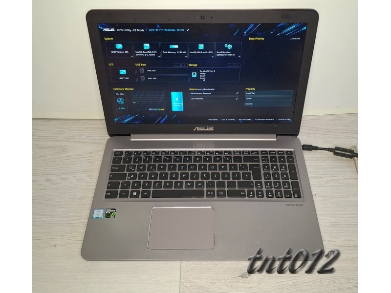 == ASUS UX510U = Intel i7-7500U = 15,6 FHD ==