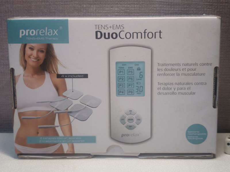PRORELAX TENS EMS DUO COMFORT MASAŽER KOMPLETAN