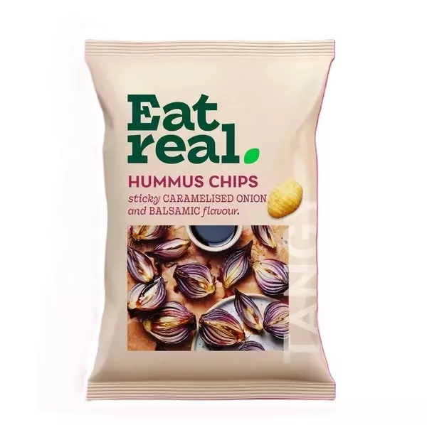 EAT REAL CHIPS OD HUMMUSA SA KARAMELIZOVANIM LUKOM I BALZAMIKOM