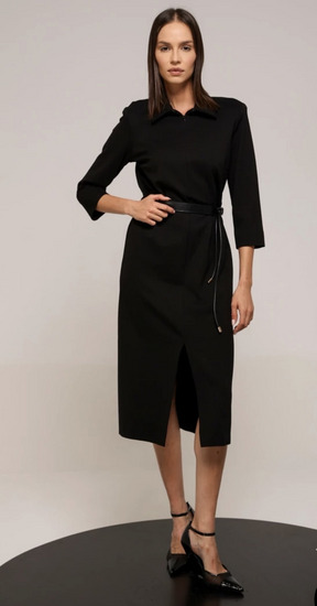 NOVO sa etiketom, PS fashion- crna midi haljina
