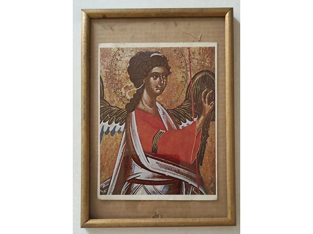 Uramljena ikona Beli Anđeo (32x22 cm)