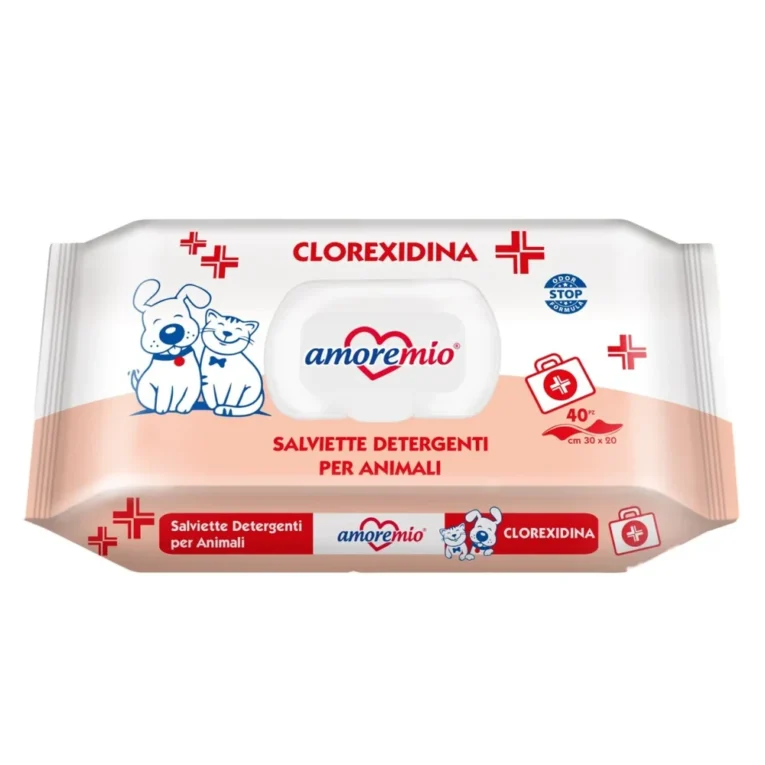 Amore Mio vlažne maramice Hlorheksidin za pse – 40 kom