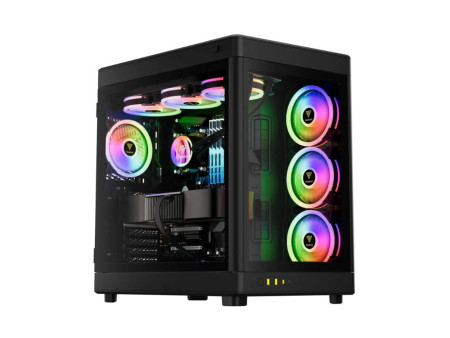 Kucište Gamdias Neso P1 Full TowerE-ATXATXMicro-ATXMini-ITXbez napajanjakaljeno staklocrna' ( '102565' )