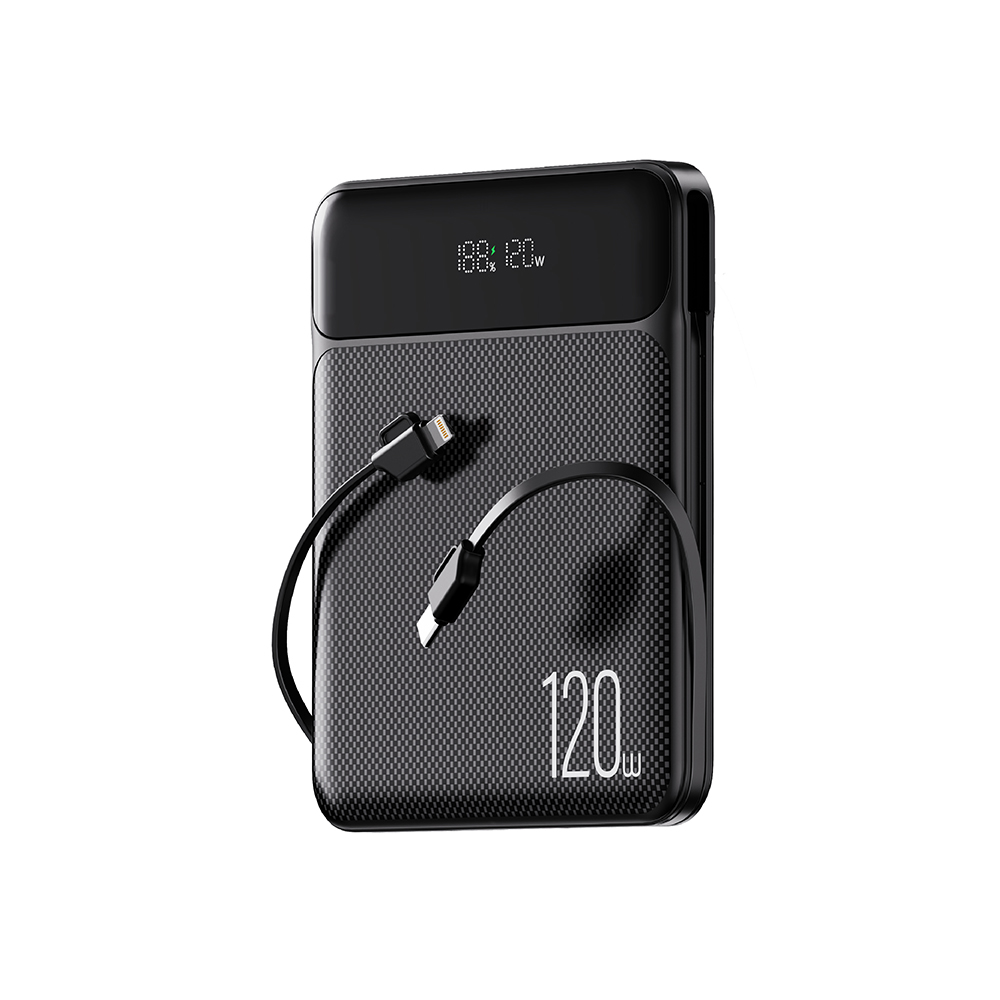 Power Bank Moxom Utopia MX-PB180 120W Super fast charging 20000mAh crni