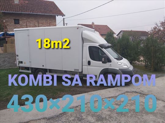 Transport prevoz robe kombi sa rampom