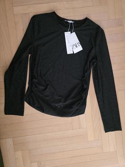 Zara vezena bluza novo M