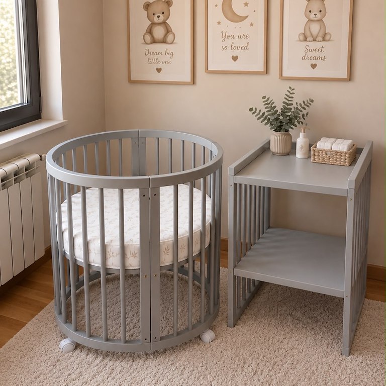 Booky Cloud 9u1 krevetac za bebe Grey