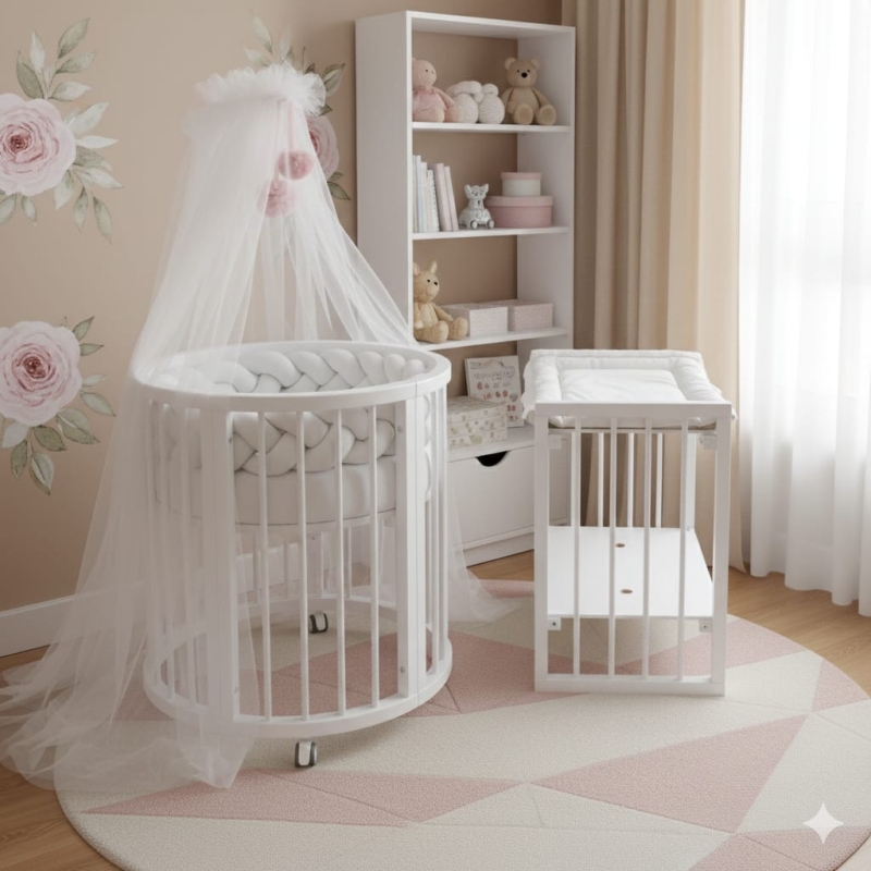 Booky Cloud 9u1 krevetac za bebe White