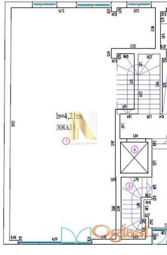 Ulični lokal površine 91m2- Telep