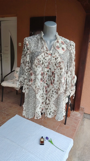 RIVER ISLAND luksuzna boho cvetna tunika XS S