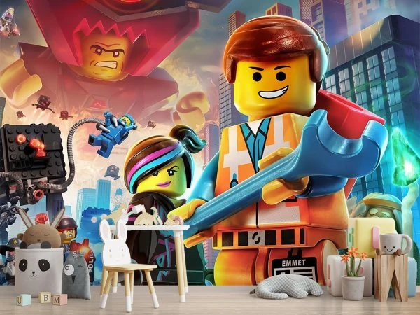 Lego emet i prijatelji u gradu — dečja foto tapeta