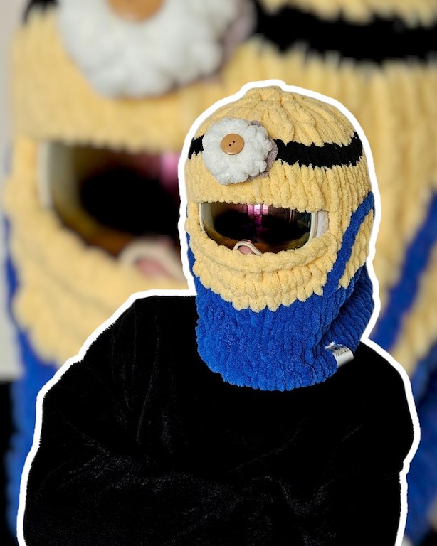 Minion Ski kapa Ski fantomka Ski maska Kapa za skijanje