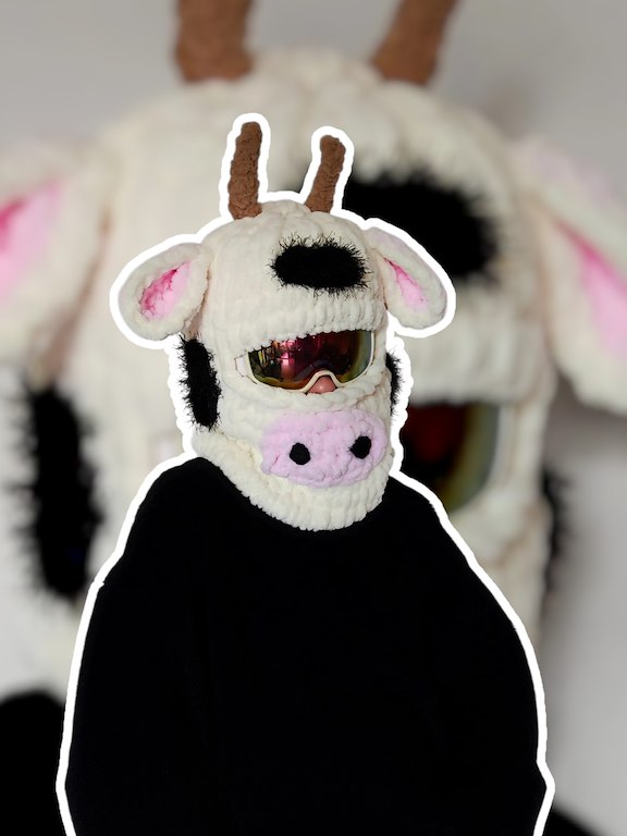 Cow Ski kapa Navlaka za kacigu Ski balaclava