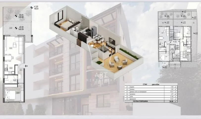 Novogradnja, Učiteljsko naselje, Beo Shopping centar ID#16345