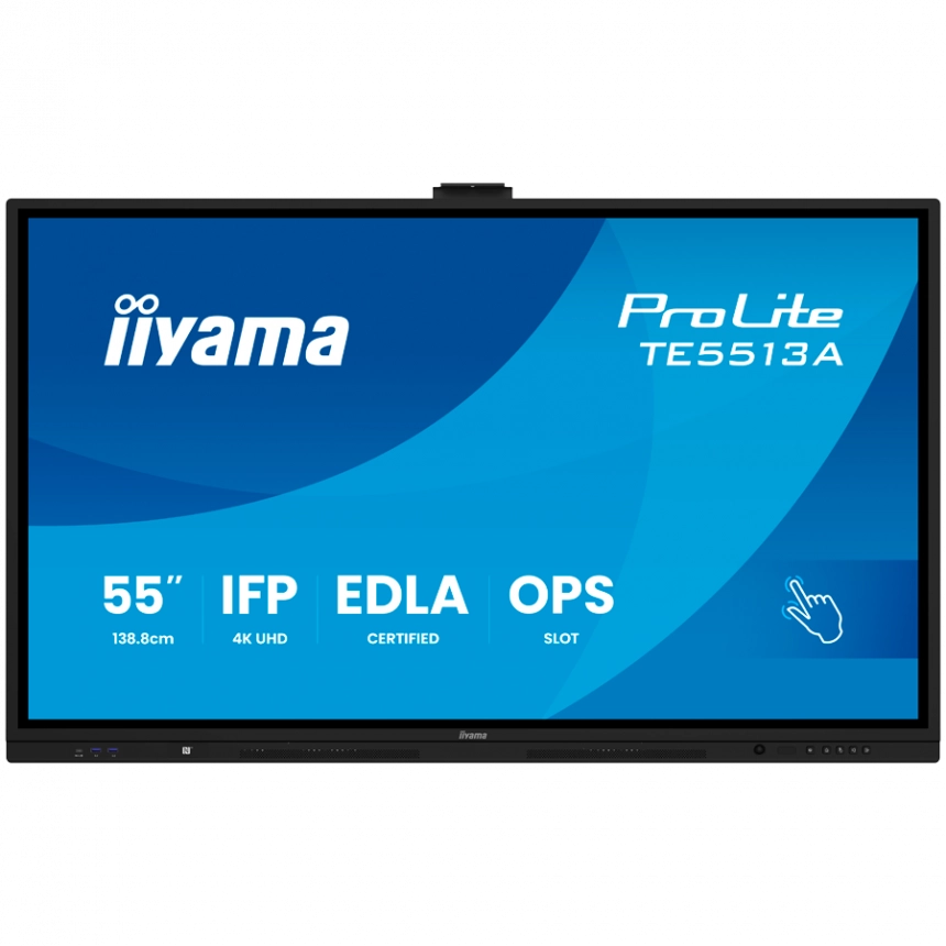 iiyama TE5513A-B3AG 16 9 Touch 2xHDMI+DP+2xUSBC - Flat Screen - 8 ms 1,200:1 500 cd IPS DisplayPort HDMI USB Typ C 100 W