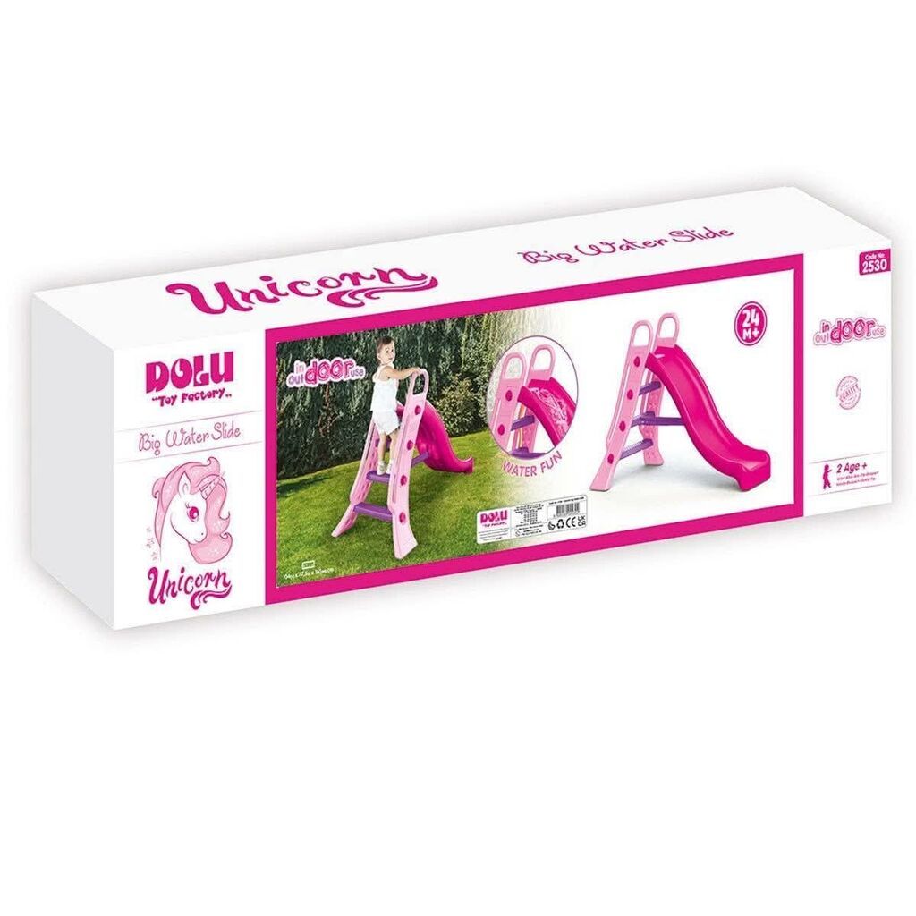 Dolu Tobogan unicorn 025302 Ovaj veliki, stabilan i veseli tobogan sa