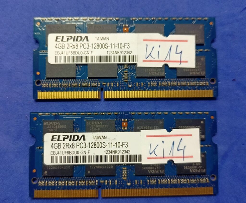 ELPIDA DDR3 SO-DIMM memorija – upareni moduli CENA JE ZA KOMAD -